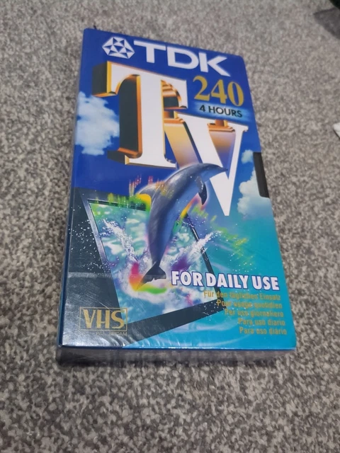 TDK VHS VIDEO Cassette Tape TV 240 min 4 hours New & Sealed £8.80 - PicClick UK