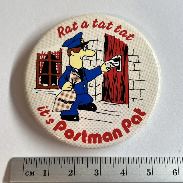 VINTAGE BBC CHILDREN’S Television Show Rat a Tat Tat Postman Pat pin ...