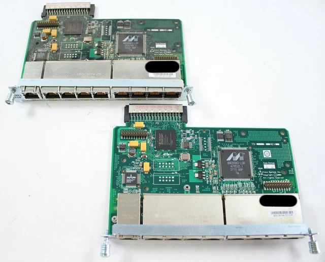 LOT DE 2 Cisco Interrupteur 9Port Expansion Module 10/100 Mbps 73-8475 ...