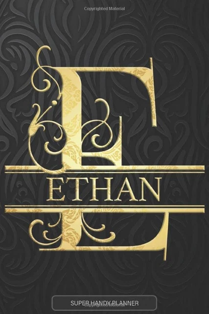 ETHAN: ETHAN NAME Planner, Calendar, Notebook ,Journal, Golden Letter ...