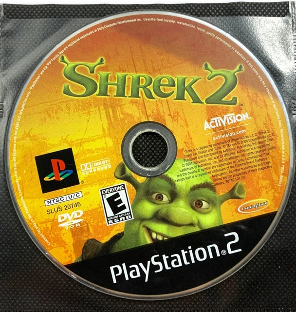 SHREK 2 (SONY PlayStation 2, 2004) PS2 Video Game Black Label - DISC ...