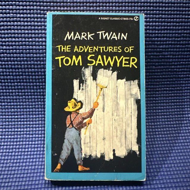 THE ADVENTURES OF TOM SAWYER par Mark Twain 1965 signe de livre de ...