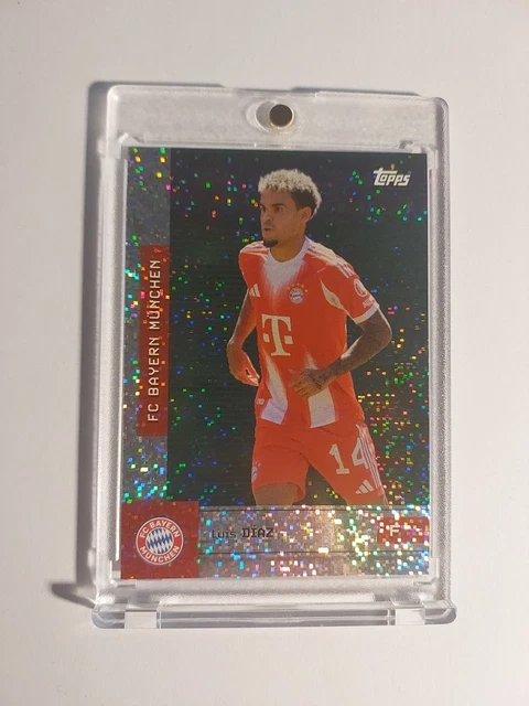 TOPPS BAYERN TEAM Set 2025-26 Luis Diaz Parallel 58/99 Refractor Ultra ...
