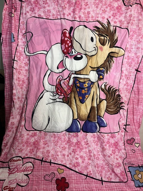 RARE VINTAGE DIDDLINA Galupy Twin Duvet Cover Diddl German Cartoon £88. ...