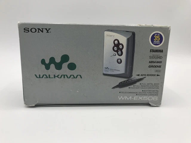 BOXED VINTAGE SONY Walkman Portable Cassette Tape Player - Silver (WM ...