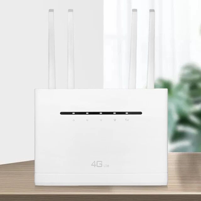 MODEM ROUTER WIFI 4G CPE 300 Mbps con slot scheda SIM RJ45 WAN LAN ...