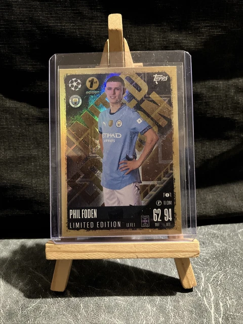 TOPPS MATCH ATTAX 2024/25 Phil Foden Limited 1St Edition Card Mint £2. ...
