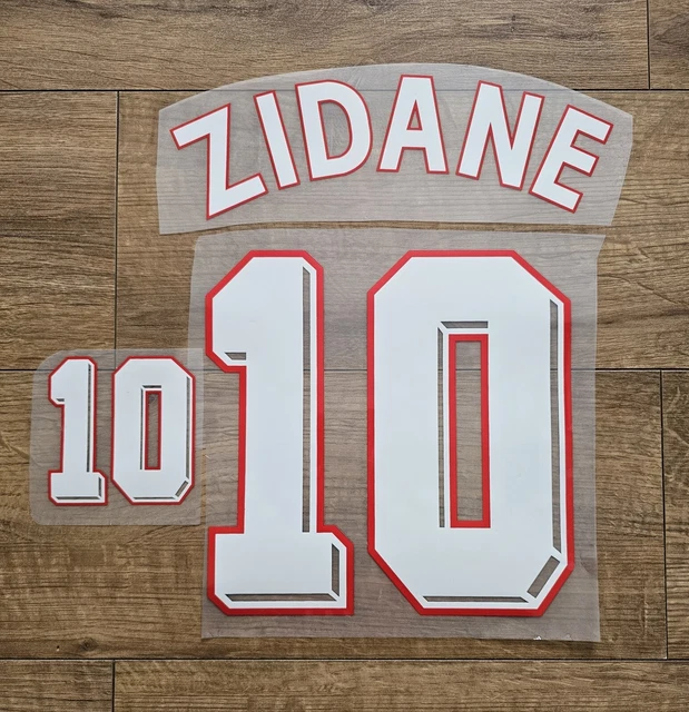 ZIDANE #10 FRANCE World Cup 1998 Football Heat Transfer Patch Badge £10 ...
