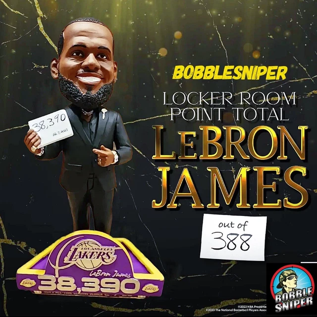 LEBRON JAMES LOS Angeles Lakers Locker Room Point Total NBA Exclusif ...