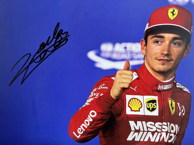 CHARLES LECLERC SIGNED Autograph Photo 21x30cm Ferrari F1 Autógrafo ...