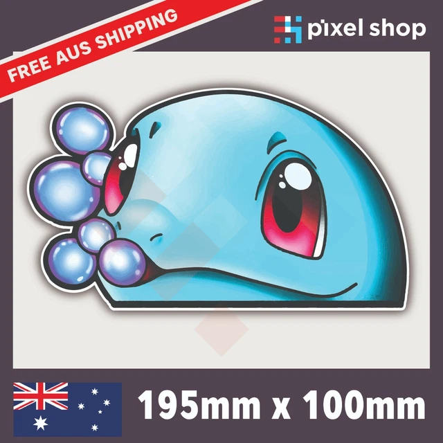 PEEPING SQUIRTLE VINYL Car Sticker Decal Funny Meme Cute Weekend $5.99 ...