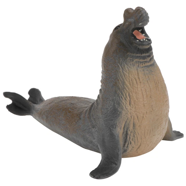 SIMULATION ELEPHANT SEAL Toy Collectible Figure for Kids (Light Brown ...