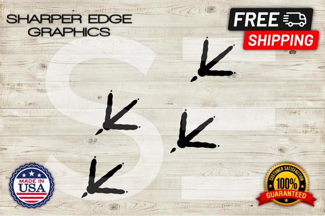 Turkey Tracks Decal