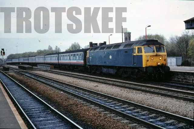 35MM SLIDE BR British Railways Diesel Loco Class 47 47472 Oxford 1989 ...