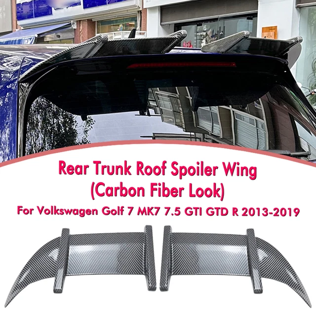 REAR TRUNK ROOF Spoiler Splitter Wing For VW Golf 7 MK7 7.5 GTI GTD R ...