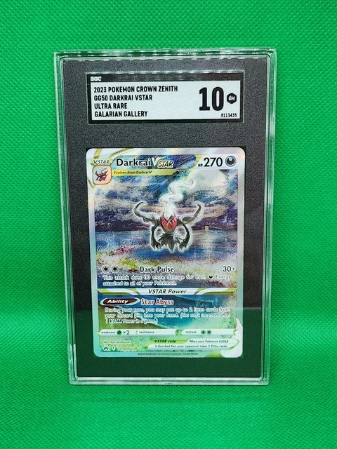 2023 POKEMON CROWN Zenith Darkrai Vstar Gg50 Ultra Rare - Sgc Gem Mint ...