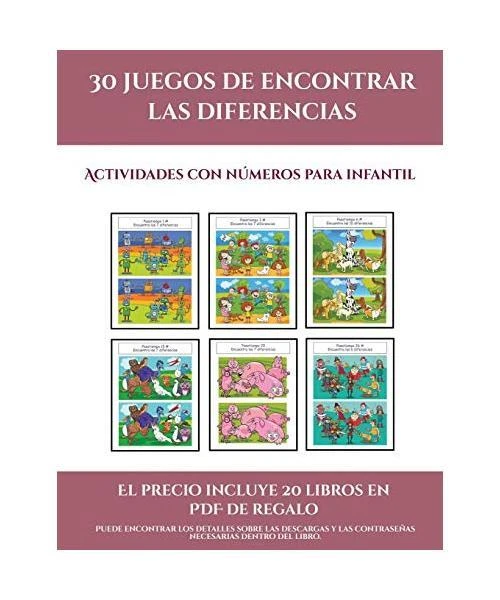 ACTIVIDADES CON NÚMEROS para infantil (30 juegos de encontrar las ...
