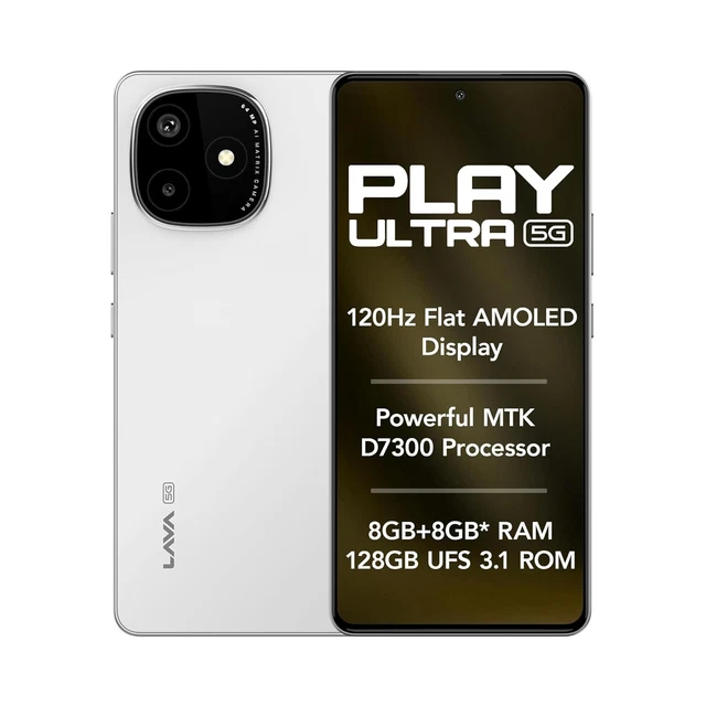 PROCESSEUR LAVA PLAY Ultra 5G (Arctic Frost, 6+6*Go RAM 128Go) MTK ...