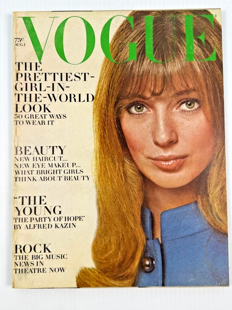 VOGUE MAGAZINE AUGUST 1, 1968 Joanna Shimkus The Doors Vintage £22.67 ...