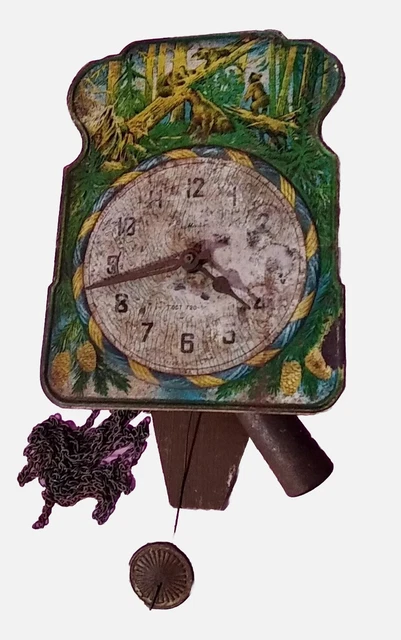 VINTAGE SOVIET MAYAK Wall Hanging Mechanical Clock USSR 1960s Bears £66 ...