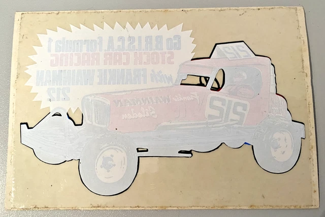 FRANKIE WAINMAN 212 Brisca F1 Car sticker - very rare !! £7.50 ...