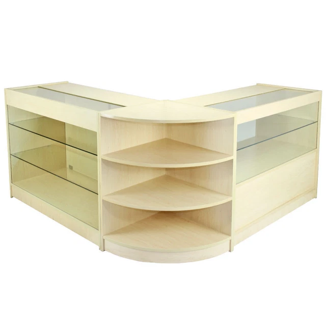 RETAIL COUNTER SHOP Display Storage Cabinets Showcase Shelves Reception ...