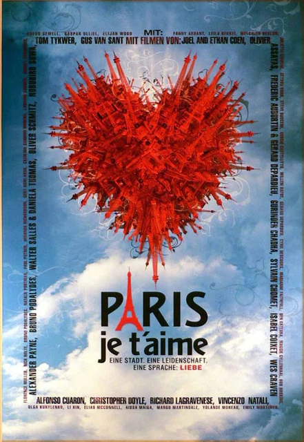 PARIS JE T'AIME - Gérard Depardieu - Natalie Portman Filmposter 37x53cm ...
