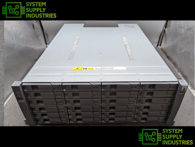 NETAPP DS4246 24 Bay Disk Array NAJ-0801 - 2 x IOM6 Controllers - 2 x ...