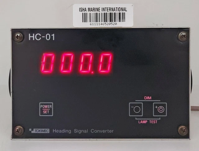 TOKIMEC HC-01 HEADING Signal Converter Navigation Equipment $418.85 ...