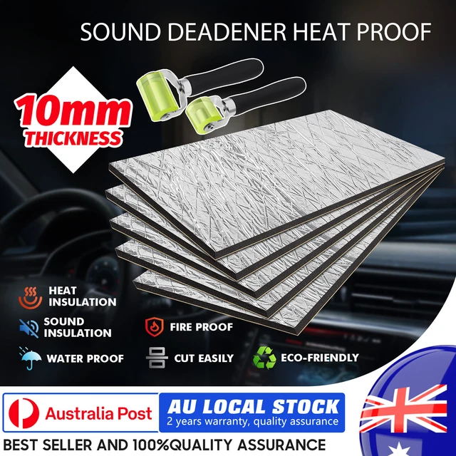 10MM SOUND DEADENER Insulation Heat Proof Noise Proofing Foam Car Auto ...
