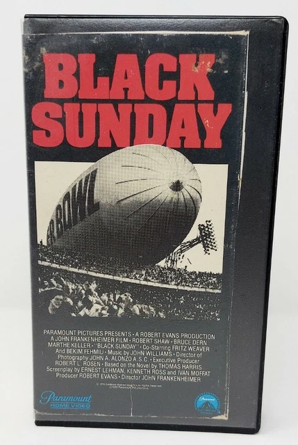BLACK SUNDAY (VHS 1983) Crime Drama Cut Box Thomas Harris Bruce Dern ...