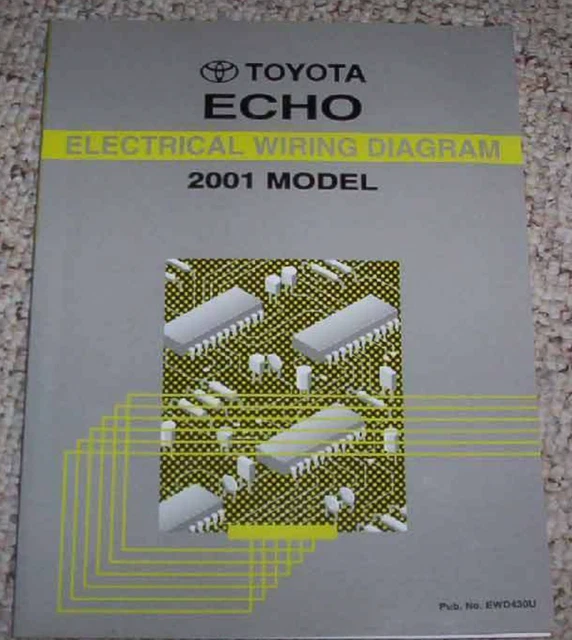 2001 TOYOTA ECHO Electrical Wiring Diagram Troubleshooting Manual EWD ...