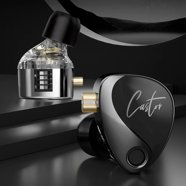 WIRED EARBUDS IEM Earphones for Stage Monitoring(Black Improve Bass ...