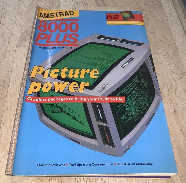 8000 PLUS MAGAZINE For The Amstrad 8256-8512 Issue 10 Vintage Computer ...