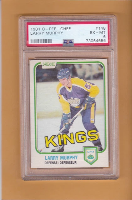 LARRY MURPHY 1981-82 O-Pee-Chee Rookie Psa 6 #148 Los Angeles Kings Ex ...
