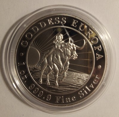 1 Oz Goddess Europa Silver Coin ZU VERKAUFEN! - PicClick DE