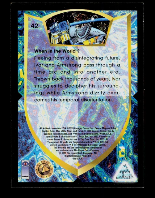 WHEN IN THE World? 42 Valiant Deathnote 1993 Trading Card TCG £4.45 ...