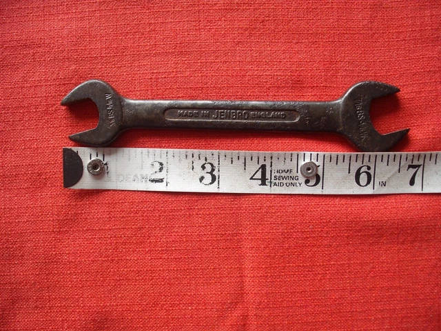 RARE VINTAGE JENBRO 5/16 3/8W Open Ended Spanner Wrench 7" 3J6071 ...