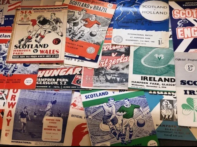 SCOTLAND NATIONAL TEAM Programmes 1960-90s £1.50 - PicClick UK