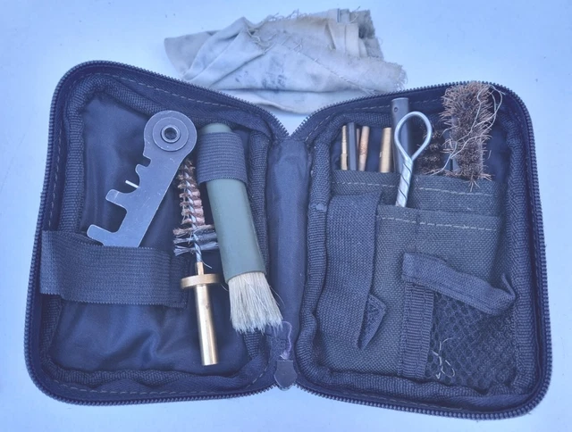 GENUINE BRITISH ARMY issue SA 80 Gun Rifle Cleaning Kit Wallet with ...