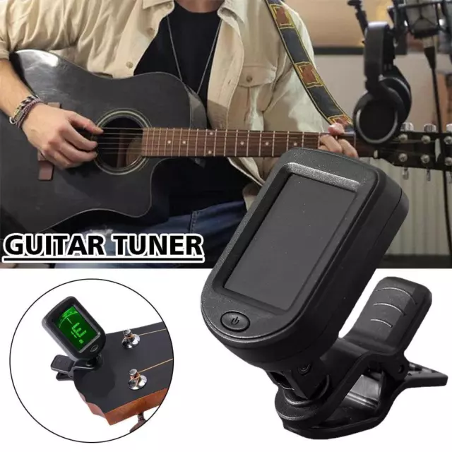 ELECTRIC DIGITAL CHROMATIC LCD ClipOn Tuners For Guitar Ukulele Violin ...