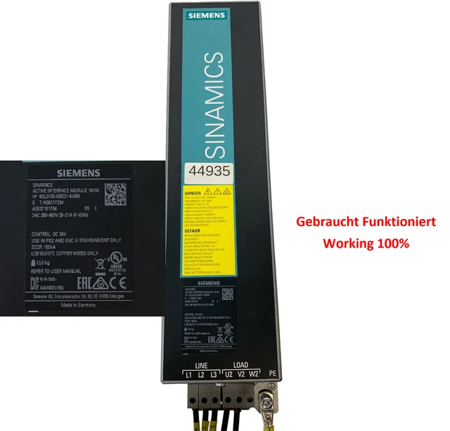 SIEMENS SINAMICS 6SL3100-0BE21-6AB0 16kW Interface Modules £519.70 ...
