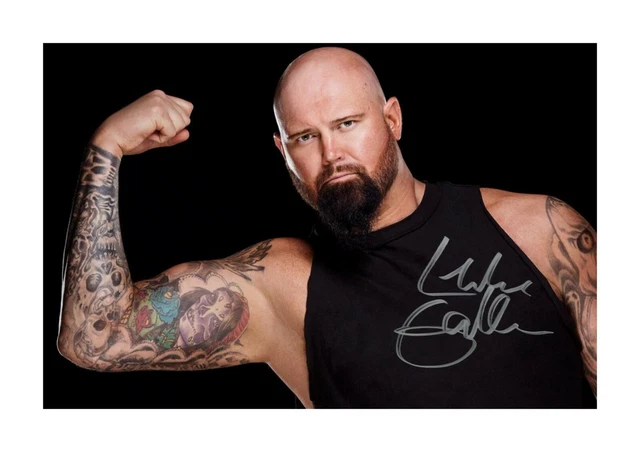 LUKE GALLOWS 1 WWE A4 reproduction autograph photograph poster choice ...