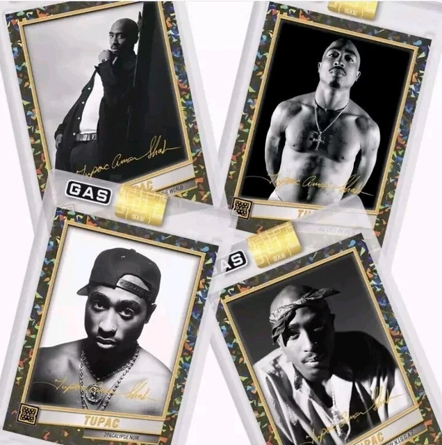 2023 GAS TRADING Cards 2pac Tupac Shakur CRACKED ICE set. Facsimile ...