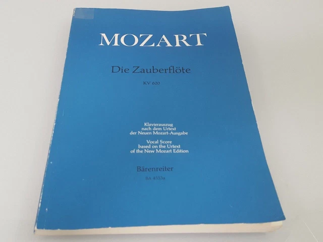 WOLFGANG AMADEUS MOZART. Die Zauberflöte Gernot, Gruber und Orel Alfred: EUR 18,50 - PicClick IT