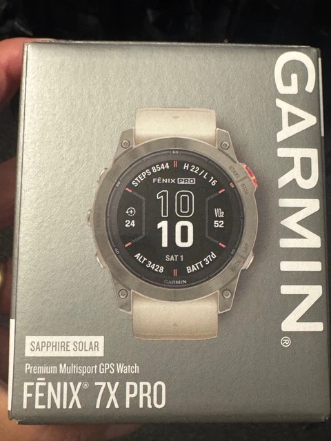 GARMIN FENIX 7X Pro Solar Sapphire (used) £438.00 - PicClick UK