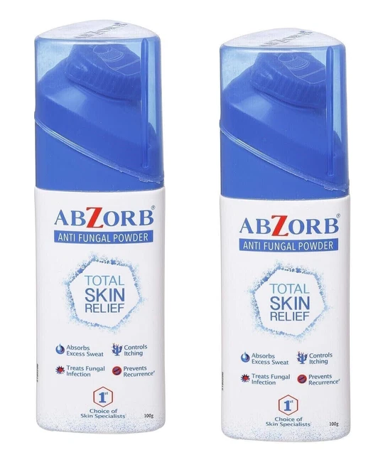 ABZORB ANTIFUNGAL DUSTING Powder Skin Irritation, Redness, Itching 100g ...