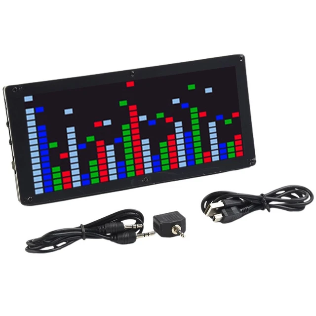 ANALIZZATORE SPETTRO AUDIO LED multicolore visualizzatore musicale con 8 modalità luminosità EUR ...