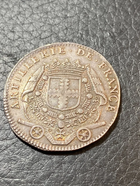 JETON ARGENT LOUIS XIV artillerie Henri de Daillon Comte du Lude 1683 ...