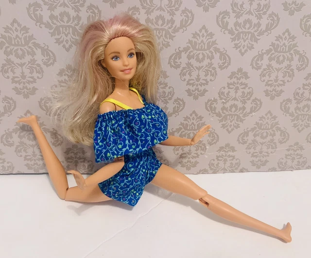 BARBIE ARTICULATED POSEABLE Barbie Doll Blonde With Clothes B5 £10.99 ...